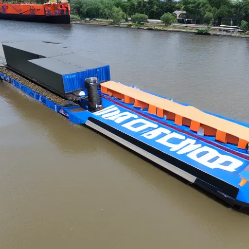 vector logistics logo barge | Stable Diffusion