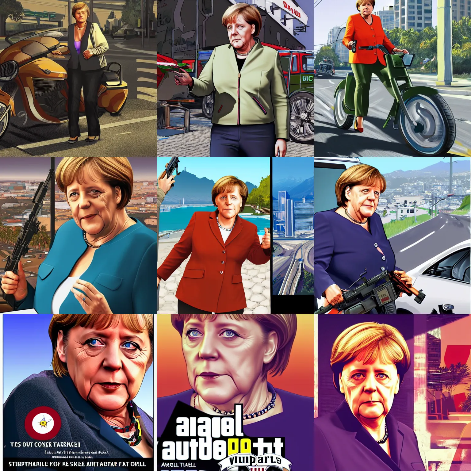 portrait of Thanos (Played by Angela Merkel) in The | Stable Diffusion | OpenArt