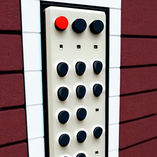 retro futuristic keypad on door | Stable Diffusion | OpenArt