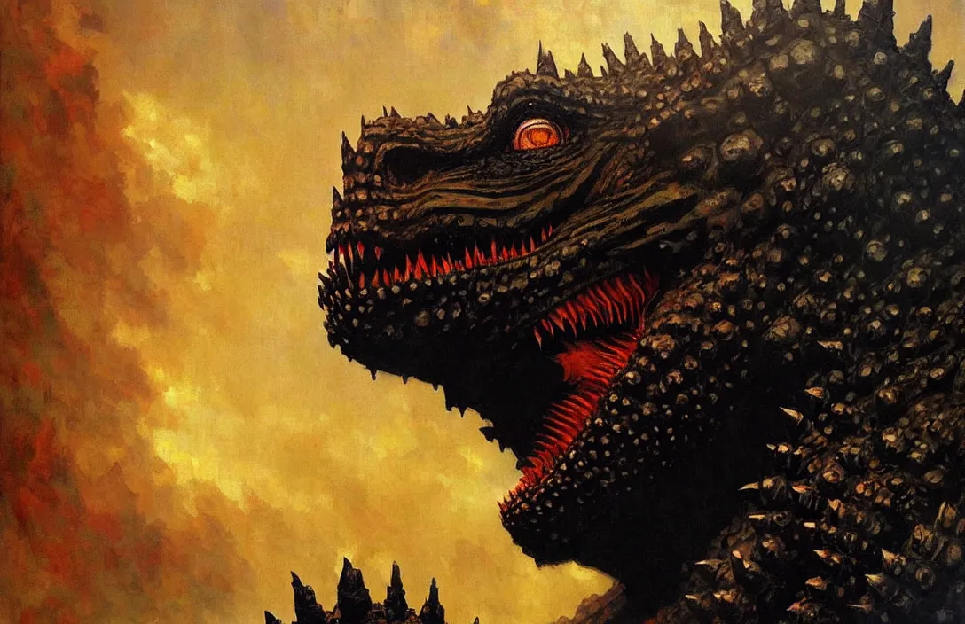 portrait of godzilla!!!!!!!!!!!!!!!!!!!!!!!!!!!, | Stable Diffusion ...