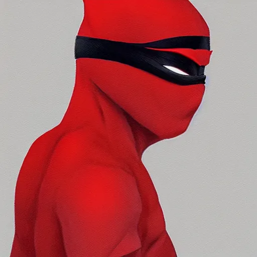 the red ninja, side profile, trending on artstation, 8 | Stable ...