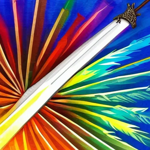 rainbow katana | Stable Diffusion | OpenArt