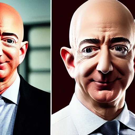 Jeff Bezos as Dobby, 4k studio photo | Stable Diffusion | OpenArt