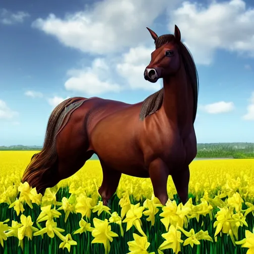 wide angle of a realistic female centaur, in a field | Stable Diffusion ...