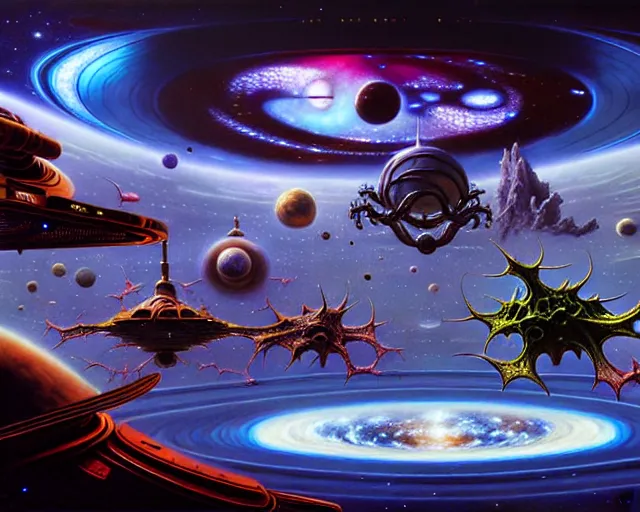 deep space nine space station, fantasy landscape made | Stable ...
