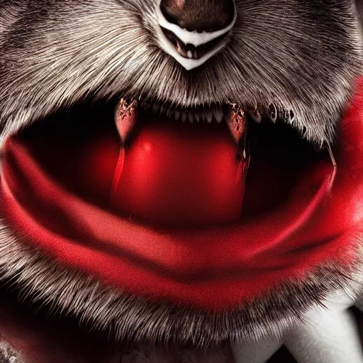 scary murder rabbit bunny bloodyteeth bloodyeyes | Stable Diffusion ...