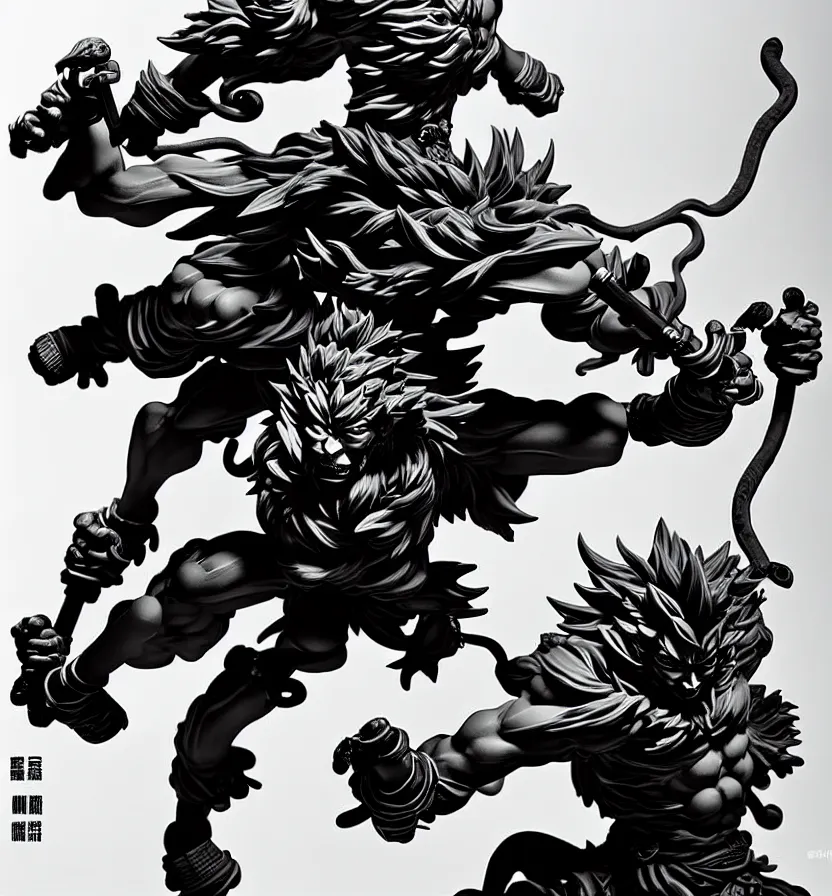 sun wukong myth clouds, smoke by chen uen yoji | Stable Diffusion | OpenArt