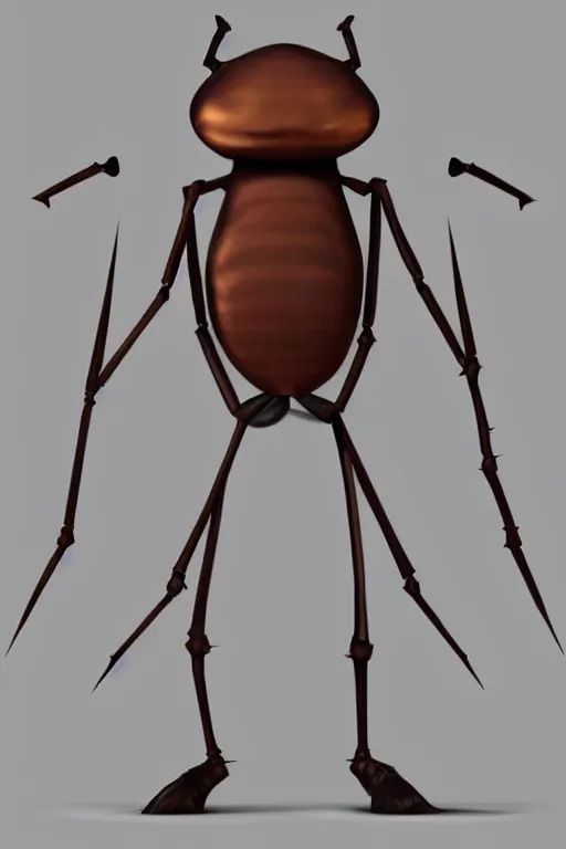 full body shot of a thin anthropomorphic cockroach | Stable Diffusion ...