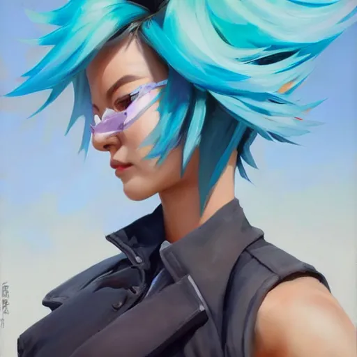 greg manchess portrait painting of shinazaki rika | Stable Diffusion ...