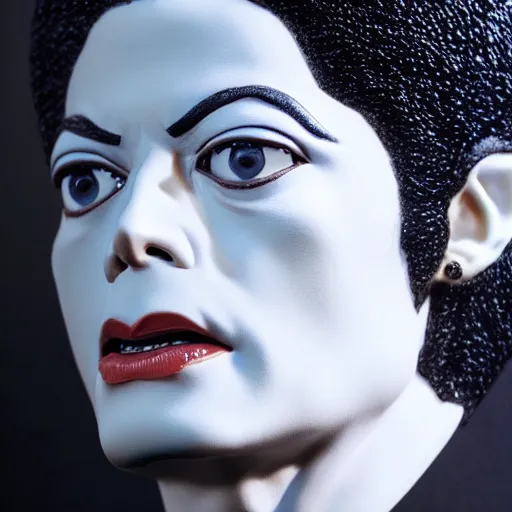 a porcelain sculpture of michael jackson's face in the | Stable ...