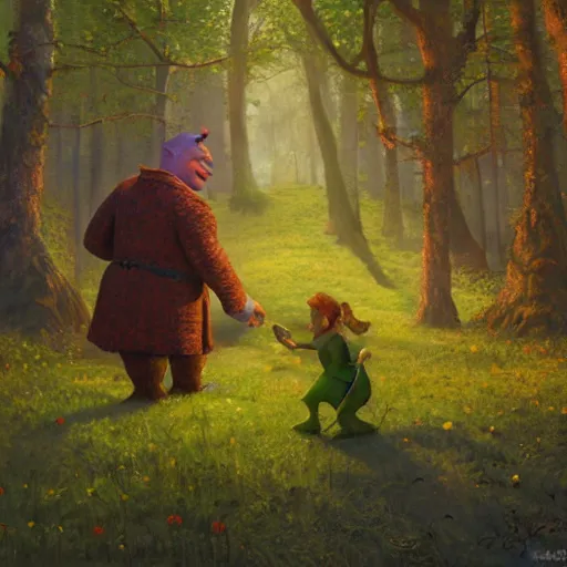 Beautiful romantic impressionist oil painting of Shrek | Stable ...