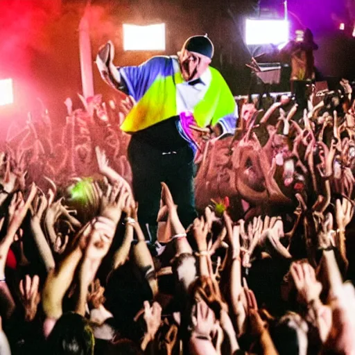 the pope of dope dancing at a rave party | Stable Diffusion