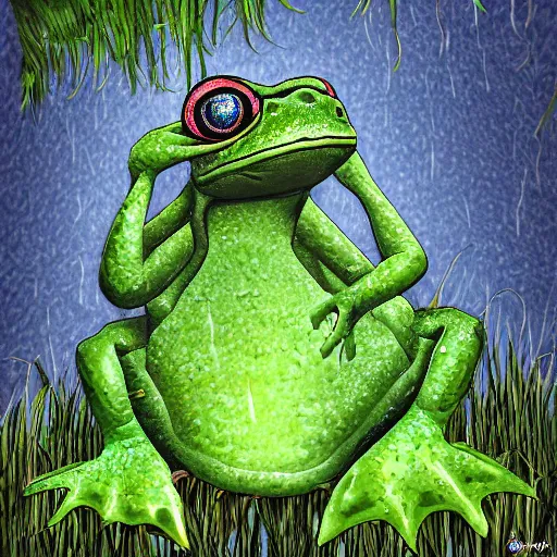 soggy bushes blabbering about a storm in the swamp | Stable Diffusion ...