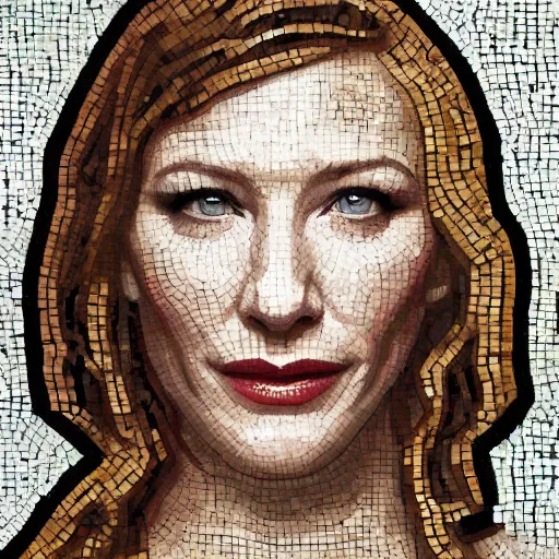 roman mosaic of cate blanchett | Stable Diffusion | OpenArt