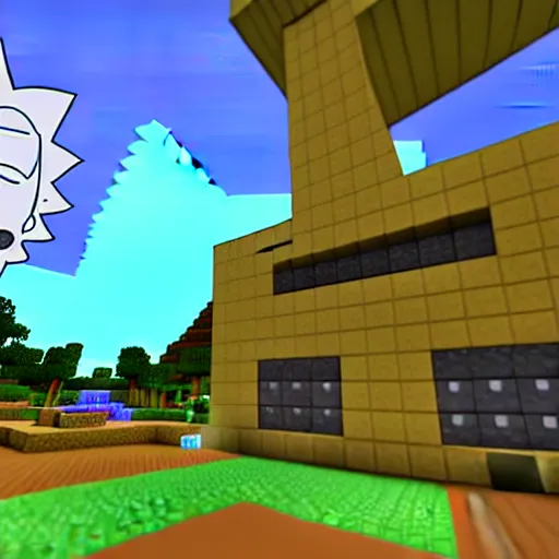 Rick and Morty in minecraft, minecraft mods, game | Stable Diffusion ...