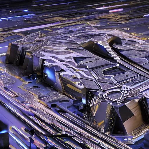 sci-fi motherboard structure on the coronation of | Stable Diffusion ...