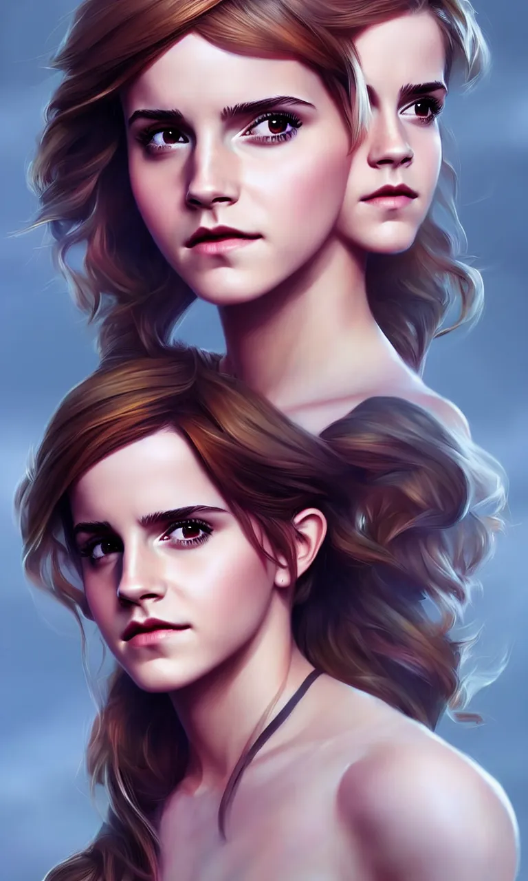 Emma Watson digital art by Stanley Artgerm Lau, WLOP, | Stable ...