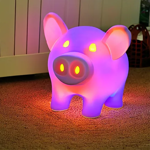 glowing led pig | Stable Diffusion | OpenArt