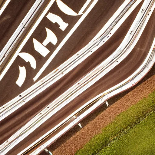 A race track from above, depth of field, professional | Stable Diffusion