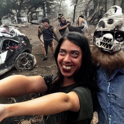 a selfie taken during the apocalypse | Stable Diffusion | OpenArt