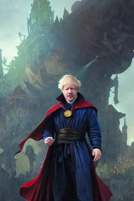 Boris Johnson as Dr. Strange, highly detailed | Stable Diffusion | OpenArt
