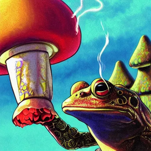 A close up portrait of a dignified psychedelic godlike | Stable ...