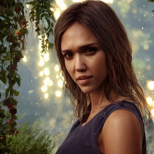 jessica alba, 8 k ultra realistic, lens flare, | Stable Diffusion | OpenArt