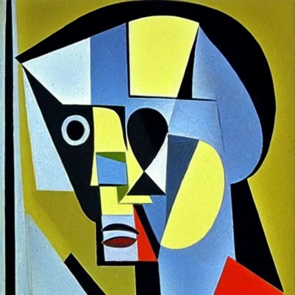 cubist painting of a robot by Pablo Picasso, clean | Stable Diffusion ...