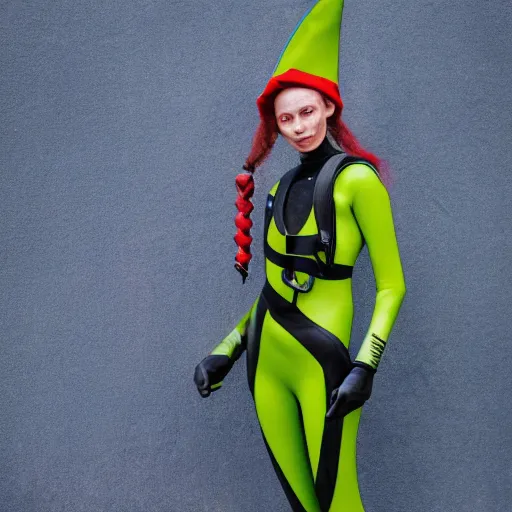 a science fiction elf wearing a wetsuit by jan van | Stable Diffusion ...