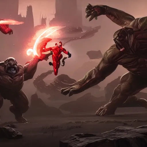 comic book boss fight, highly detailed, professional | Stable Diffusion ...