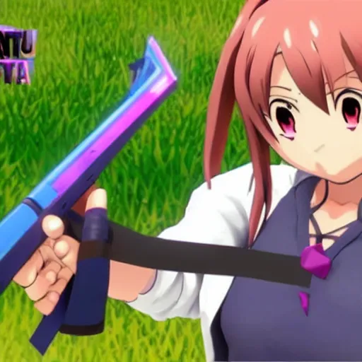 Rena from Higurashi is now in Fortnite | Stable Diffusion