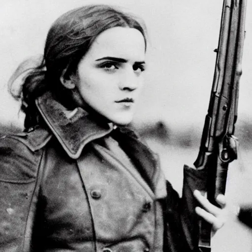 photograph of soviet chekist comrade emma watson, | Stable Diffusion ...