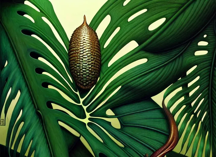 a full monstera deliciosa plant in the jungle, | Stable Diffusion | OpenArt