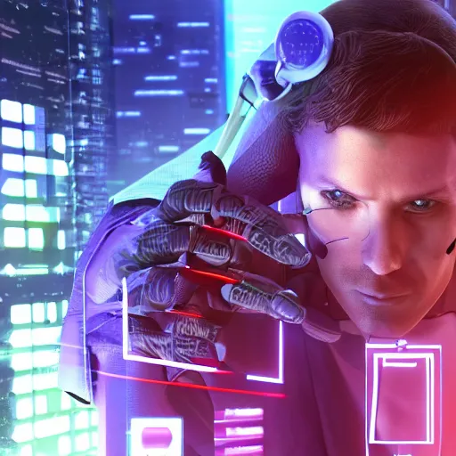 cyberpunk inspired tech doctor hacking, 4 k, stunning, | Stable Diffusion | OpenArt