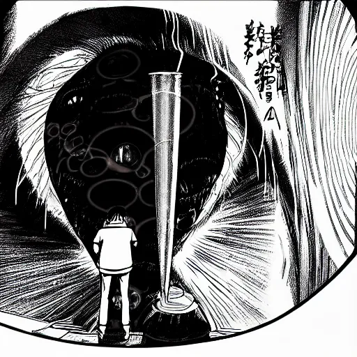 Bottomless pit supervisor inspects a bottomless pit, | Stable Diffusion | OpenArt