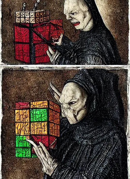 medieval Pinhead from Hellraiser (1986) playing with | Stable Diffusion ...