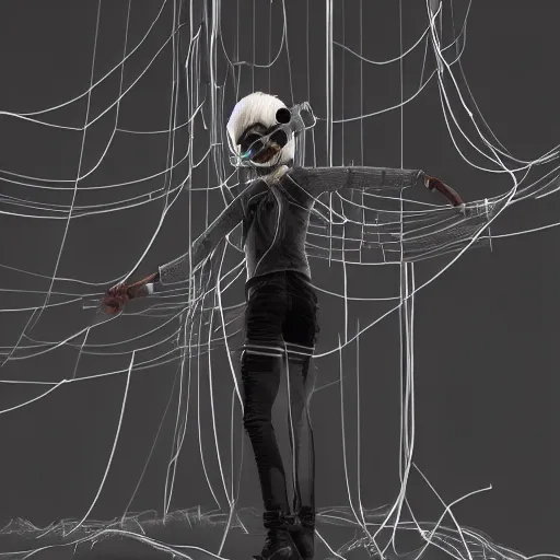 rpg character concept art, modular synth musician | Stable Diffusion