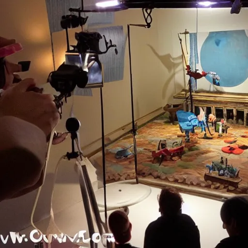a photo of a stopmotion animation filming set of one | Stable Diffusion ...