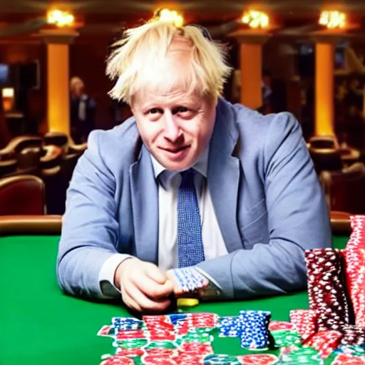 boris johnson playing poker in a casino, | Stable Diffusion | OpenArt
