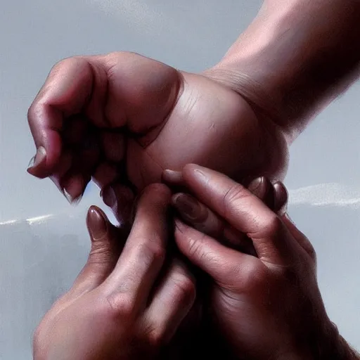 two hands connected via the thumb highly detailed, | Stable Diffusion ...