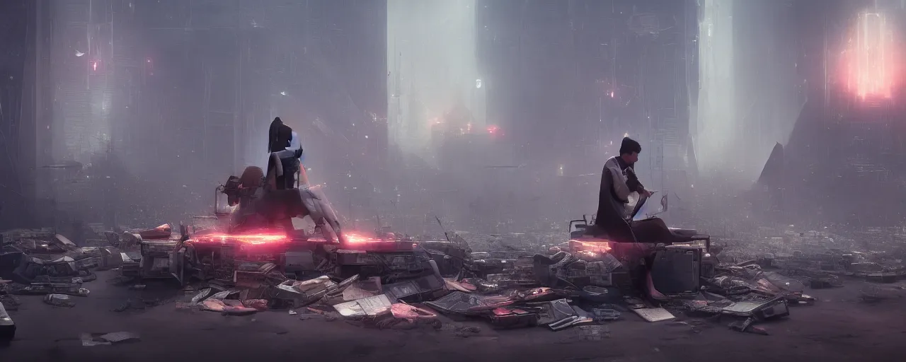 Dystopian future princess, sit upon a thrown of | Stable Diffusion ...