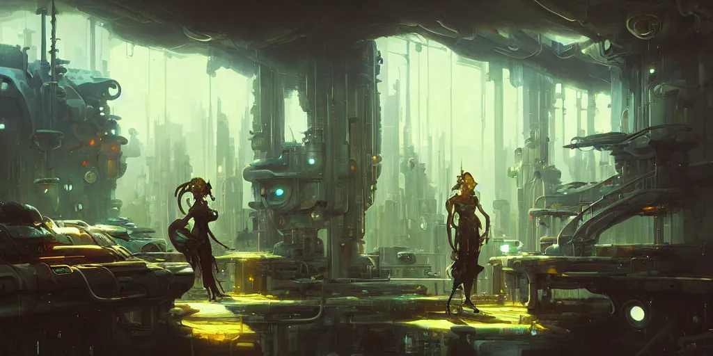 The Cyberpunk Alchemist’s Biomimetic Laboratory, by | Stable Diffusion ...