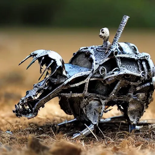 a horrific hamster like creature, made out of metal | Stable Diffusion ...