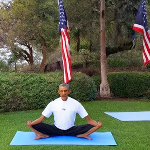Obama doing yoga | Stable Diffusion | OpenArt