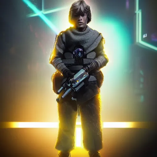 extreme detail 4 k cyberpunk llama dressed as luke | Stable Diffusion ...