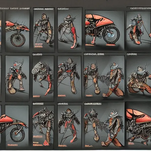 dungeons and dragons motorcycle, concept art, players | Stable Diffusion