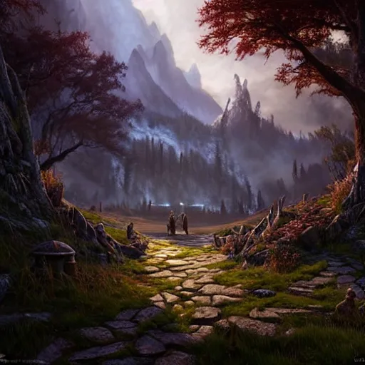 the elder scrolls vi, archway fantasy path into the | Stable Diffusion ...