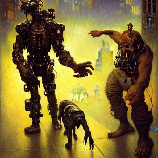 portrait of a pair of dogman feet. shadowrun | Stable Diffusion | OpenArt