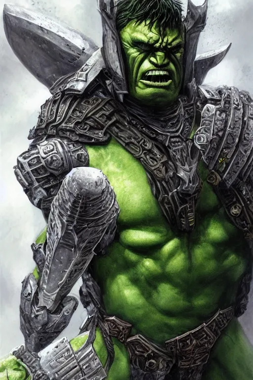 full body concept art of Hulk wearing knight templar | Stable Diffusion