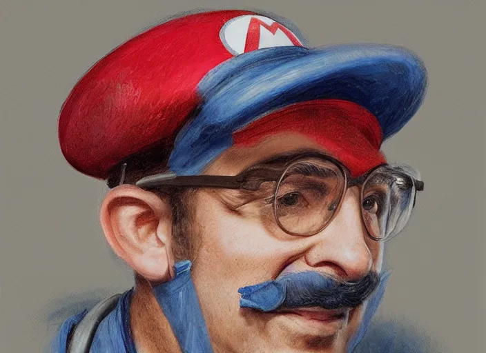 a highly detailed mario portrait of a dentist, james | Stable Diffusion ...